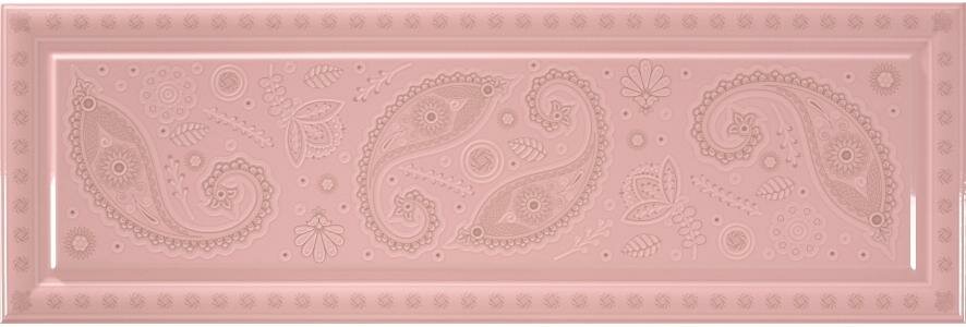 Blau Плитка Fifth AV-11 Dec.MLV malva глянц, 25x75 (цена за 1.312 м2)