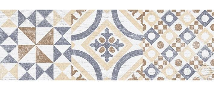 Laparet Плитка Pub белый узор мат, 20x60 9 мм, арт. 17-00-01-1196 (цена за 1.2 м2)