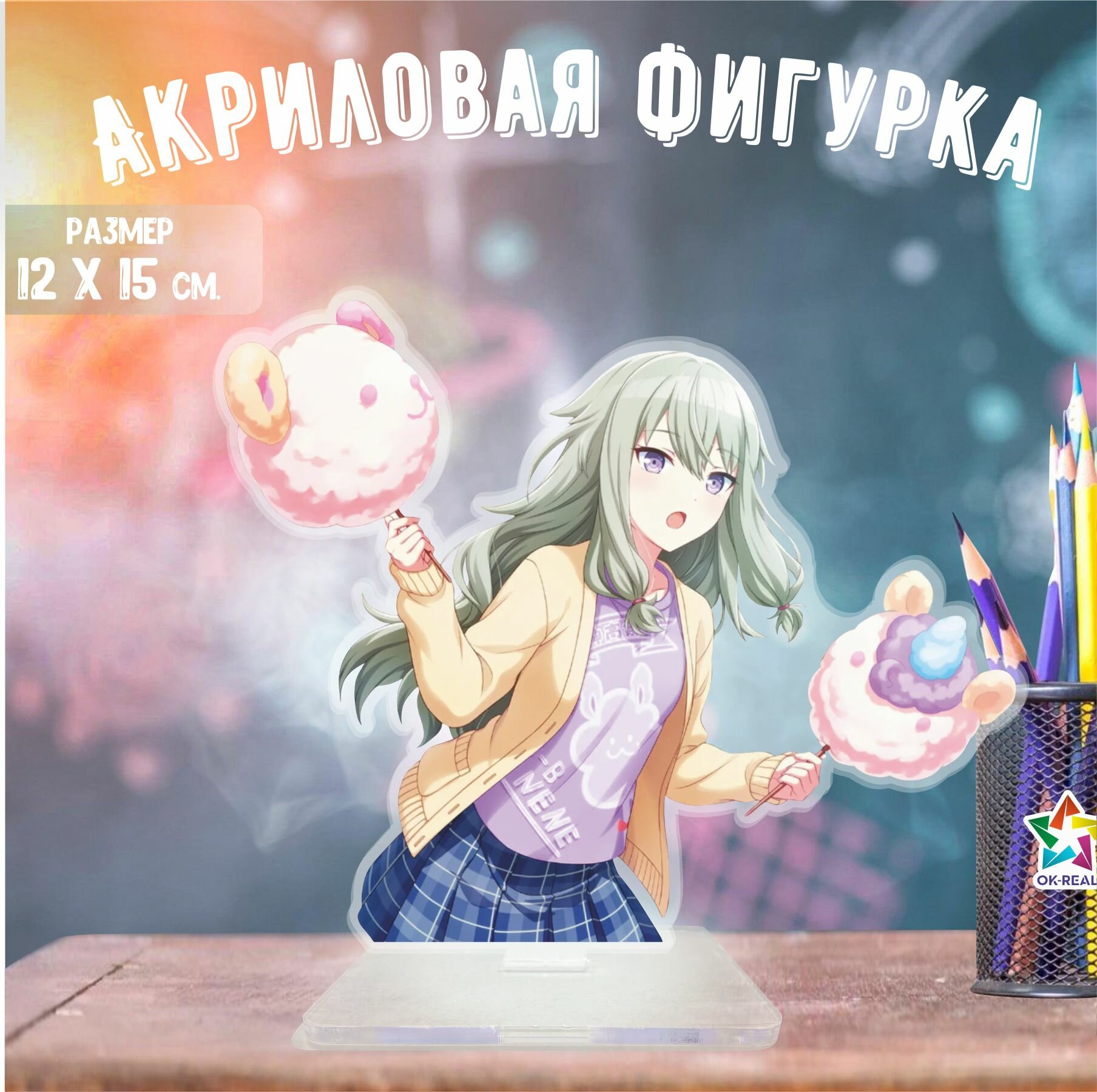 Акриловая фигурка декоративная / статуэтки для интерьера Кусанаги Нэнэ Project Sekai