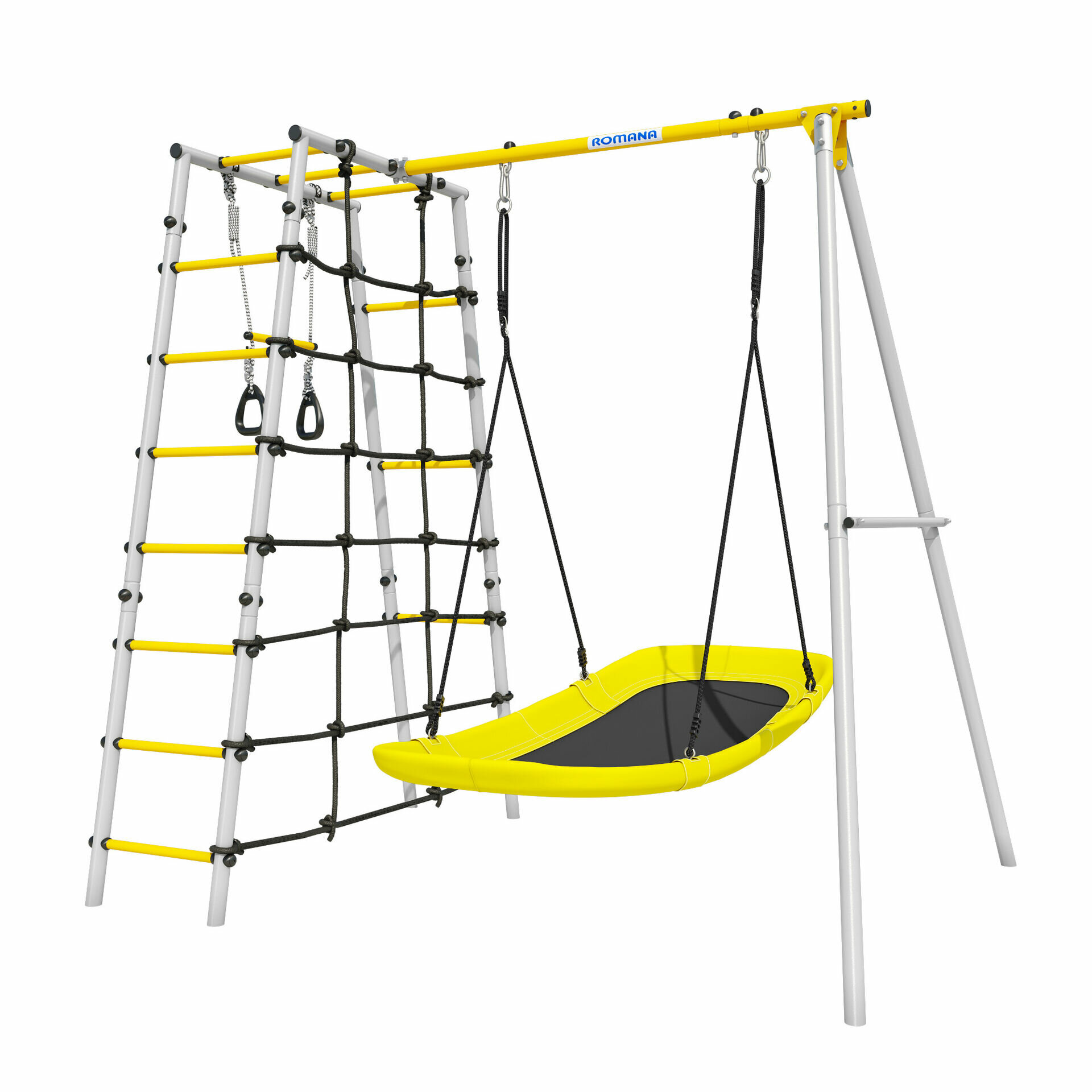 Спортивно-игровой комплекс Romana D1, качели лодка 103.31.06, серый/жёлтый