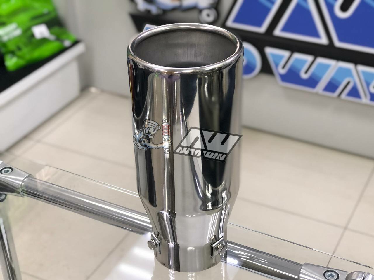 Насадка на глушитель авто, выхлопную трубу, универсальная ZXQ-668