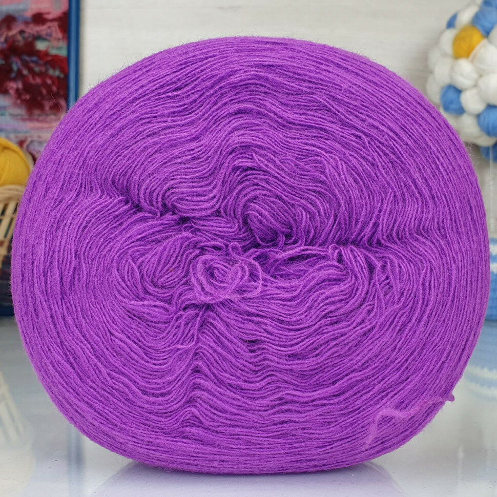 Пряжа Рассказовская акрил 14-1 яр. фуксия (2 мотка)