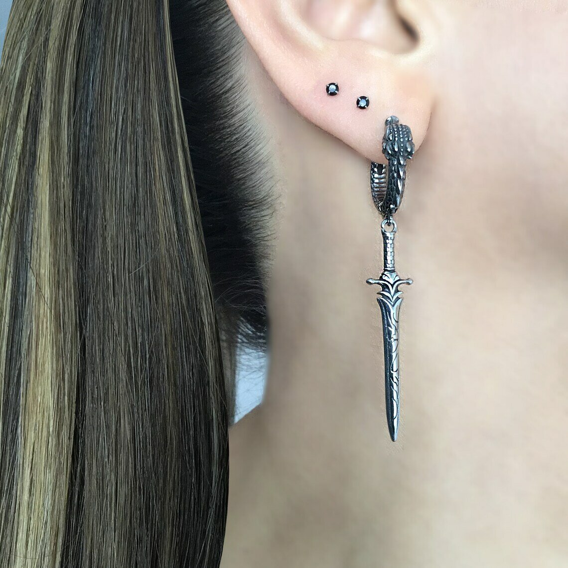 Серьги одиночные, непарные, славянский оберег