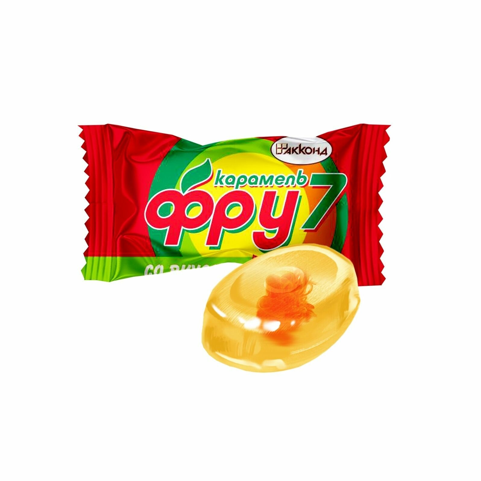 Карамель леденцовая "Фру7" с начинкой, барбарис - 500 грамм