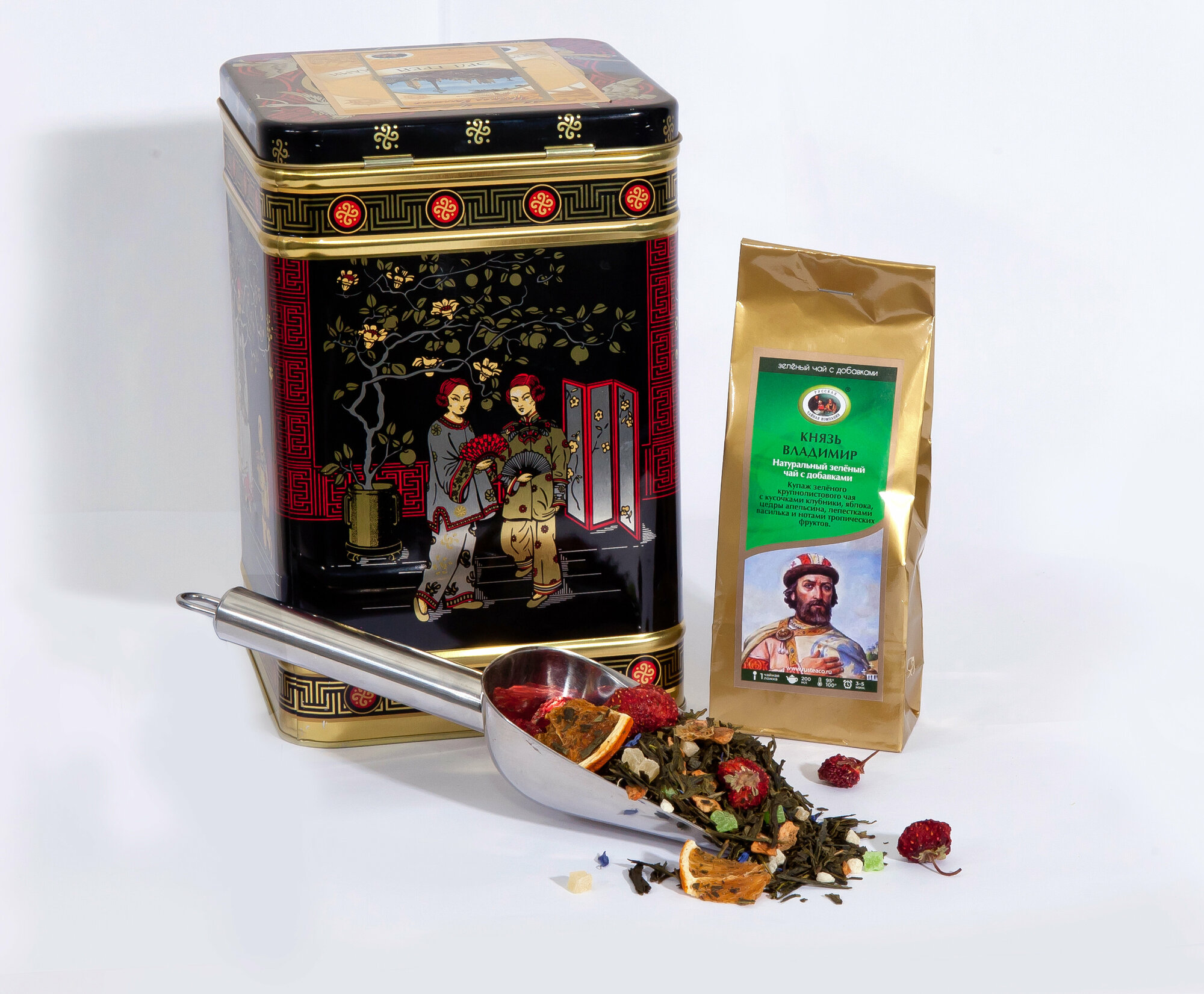 Натуральный зеленый чай Князь Владимир 100г