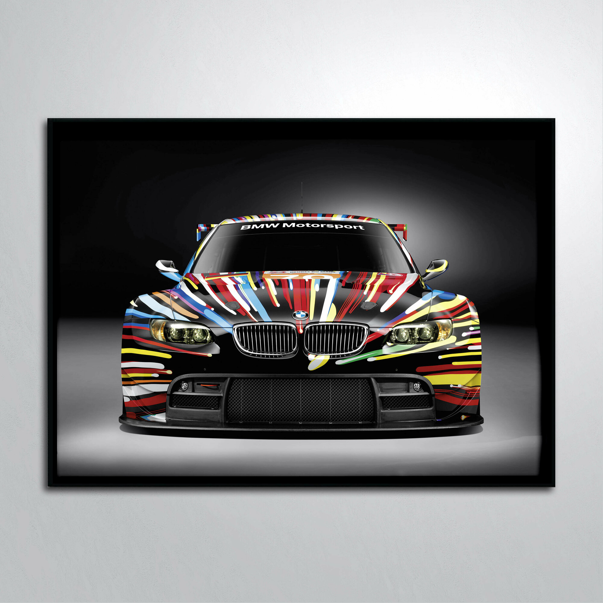 Постер без рамы/Интерьер/Авто/ BMW M3 Фары и Цвет