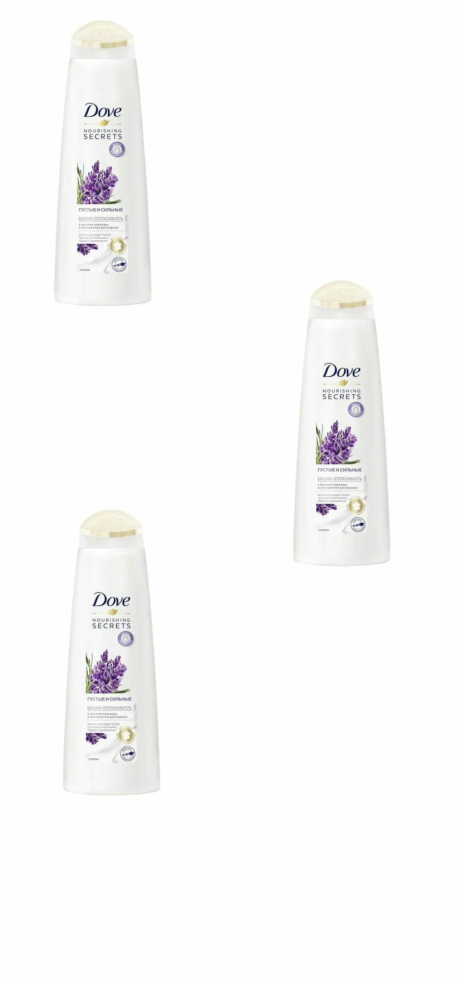 Dove Бальзам для волос Густые и сльные, 350мл, 3 уп