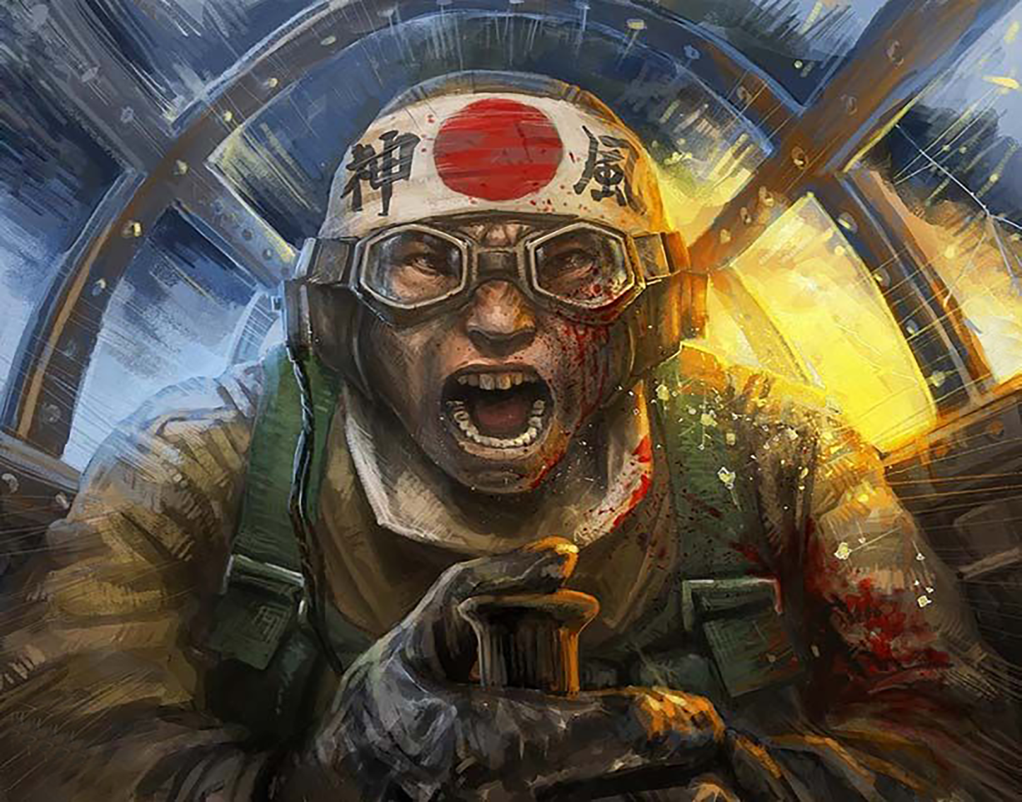 Картина по номерам "Камикадзе" 40х50 см, хлопковый холст на подрамнике, акрил, АртТойс