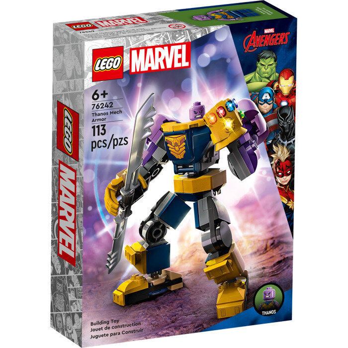 Конструктор LEGO Marvel Avengers 76242 Танос / Thanos Mech Armor, 113 дет.