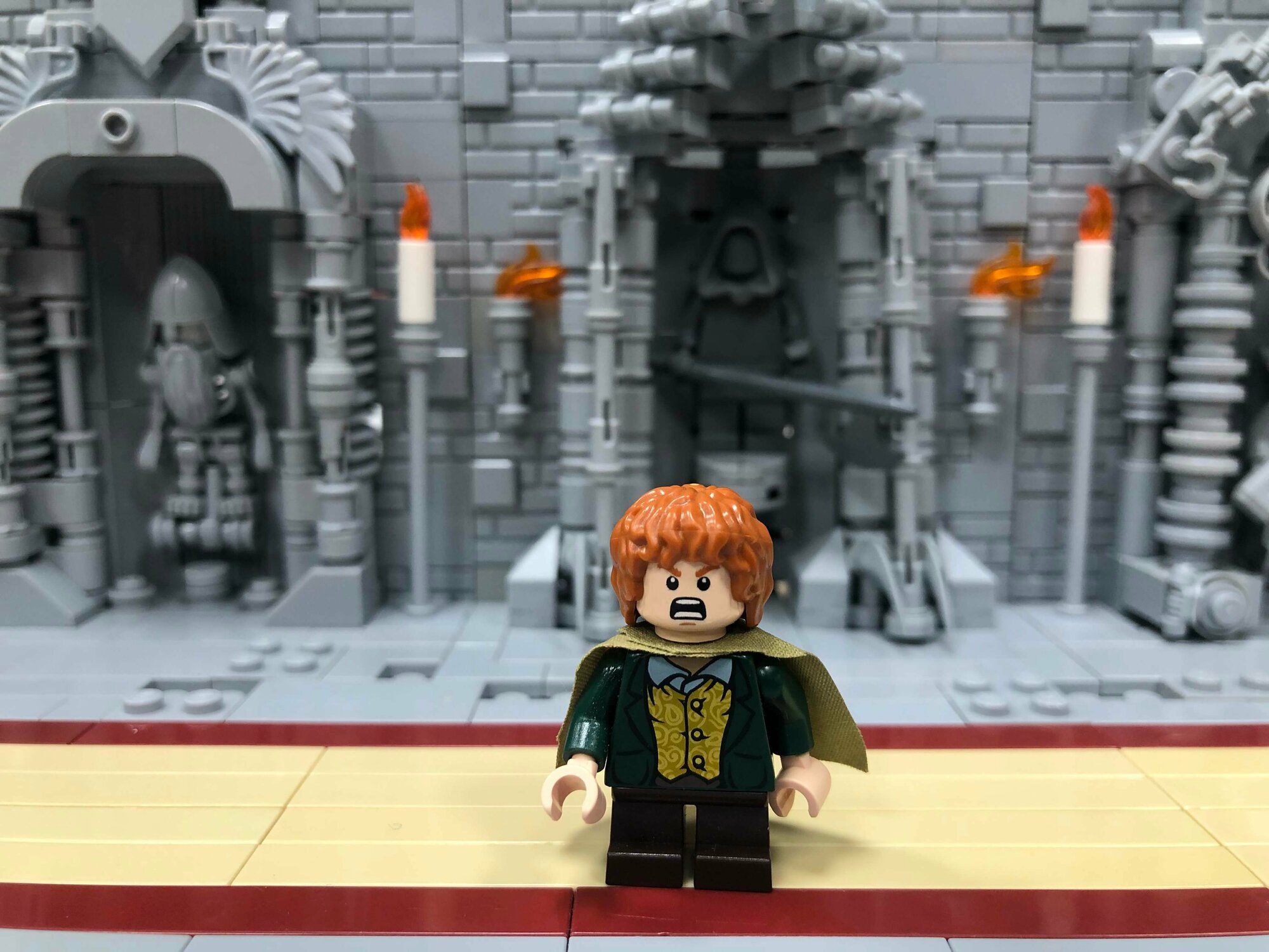 Минифигурка Lego lor016 Meriadoc Brandybuck (Merry) - Dark Orange Hair