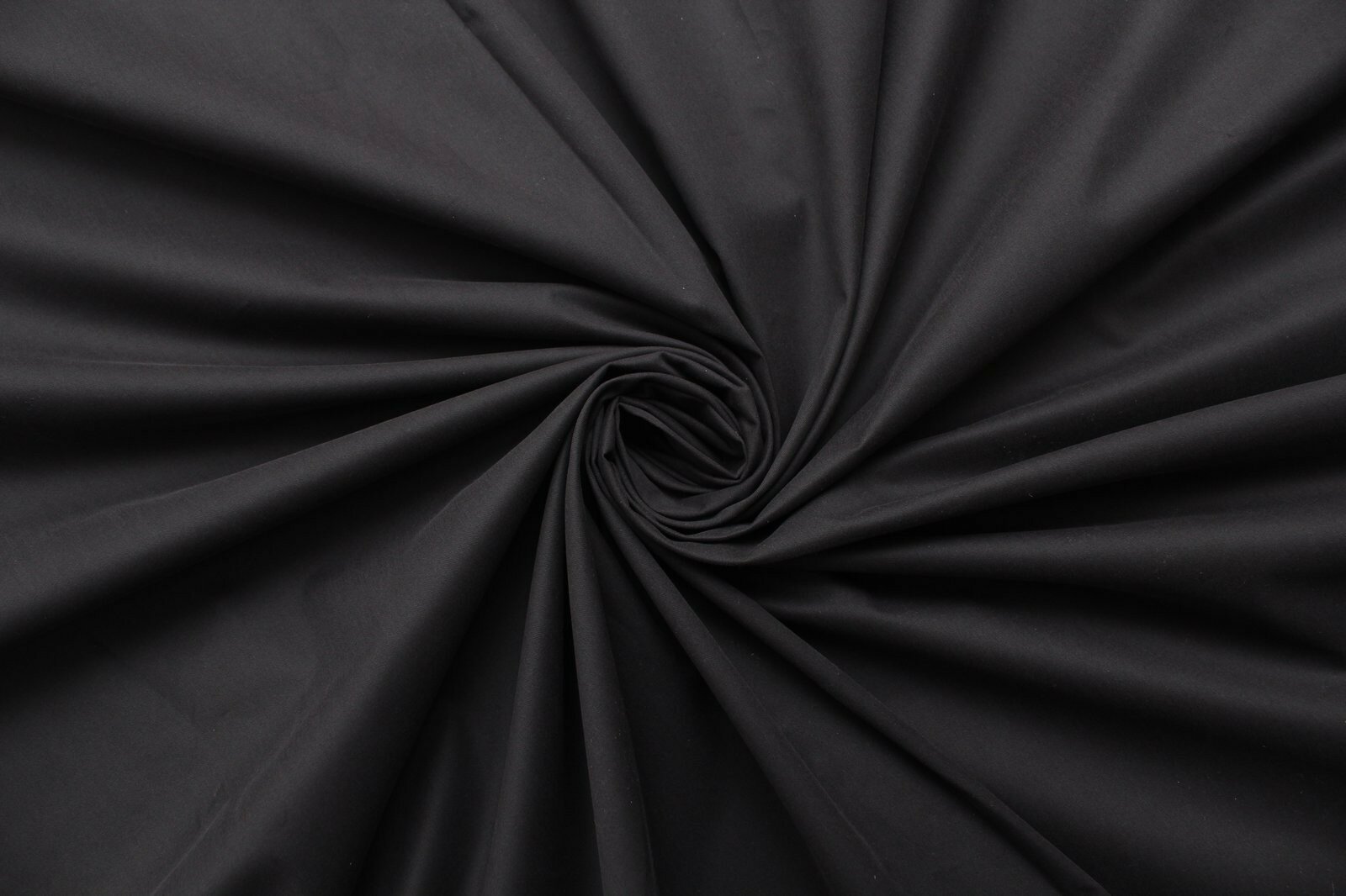 Ткань Хлопок плащёво-курточный с водоотталкивающей пропиткой, чёрный, 290 г/пм, ш150см, 0,5 м