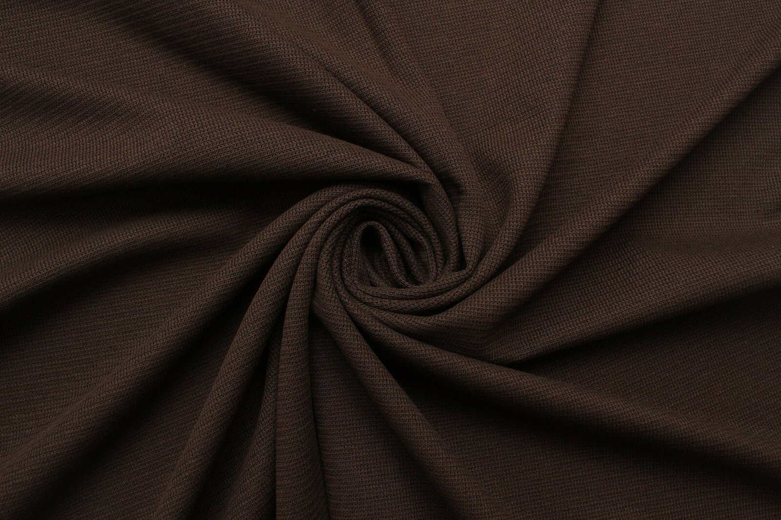 Ткань Джерси Agnona коричнево-оливковое на чёрной изнанке, ш146см, 0,5 м