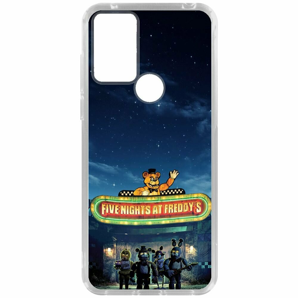Чехол-накладка Krutoff Clear Case фнаф - Банда вместе для TCL 30 SE