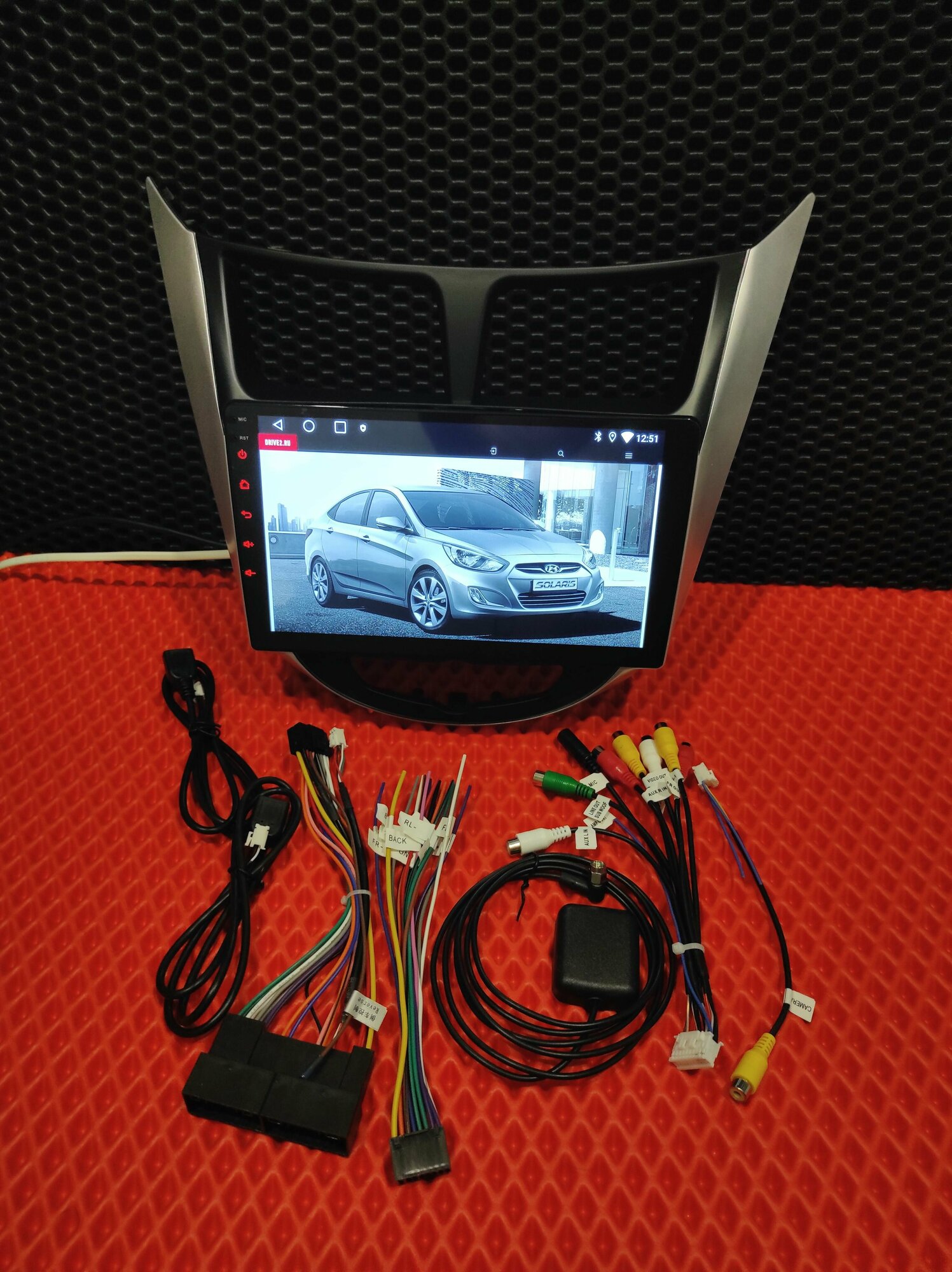 Магнитола хендай солярис 1, андроид 2гб-32гб 9 дюймов, 4 ядра, IPS экран 1280*720 / Штатная магнитола Hyundai Solaris 1 android 2010-2016