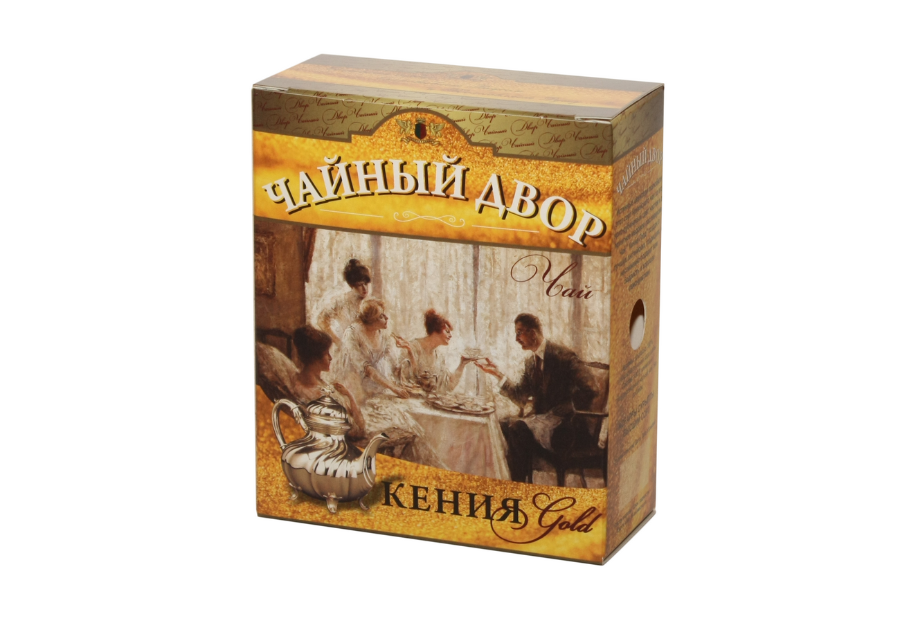 Чай Чайный двор чёрный "Кения голд" 2 пачки по 200г (Казахстан)