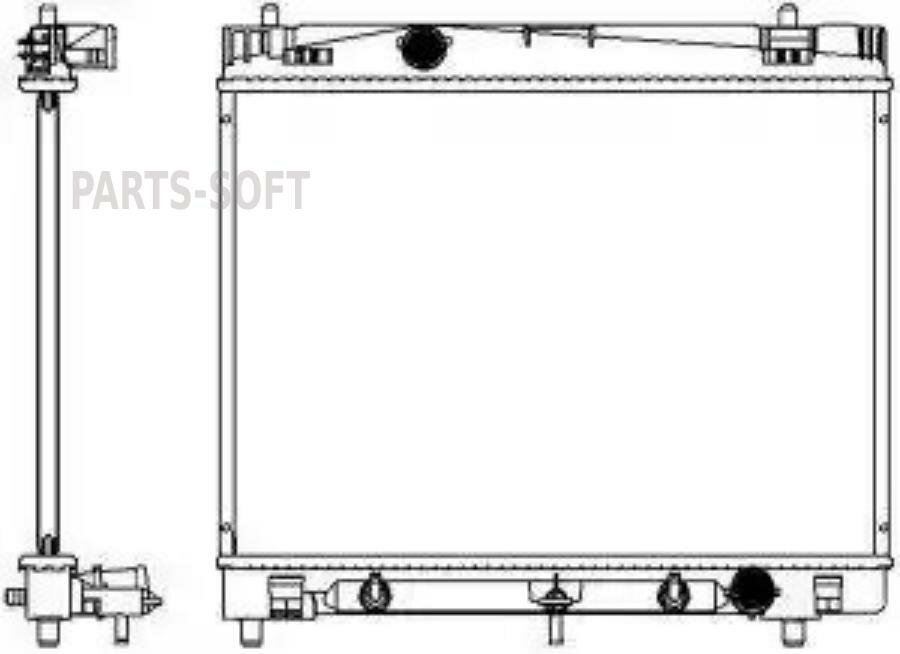 Радиатор TOYOTA RACTIS 05-, TOYOTA VITZ 05-10, TOYOTA IST 07-10, SCION xD 07- 34618510 Sakura арт. 34618510