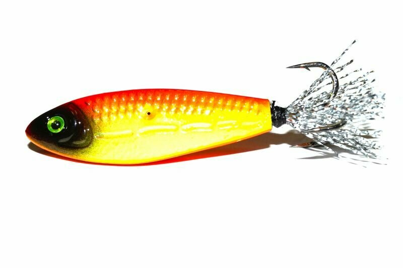 Балансир-бокоплав для зимней рыбалки 6 г. цвет 10 - желт. красн. черн. оранж