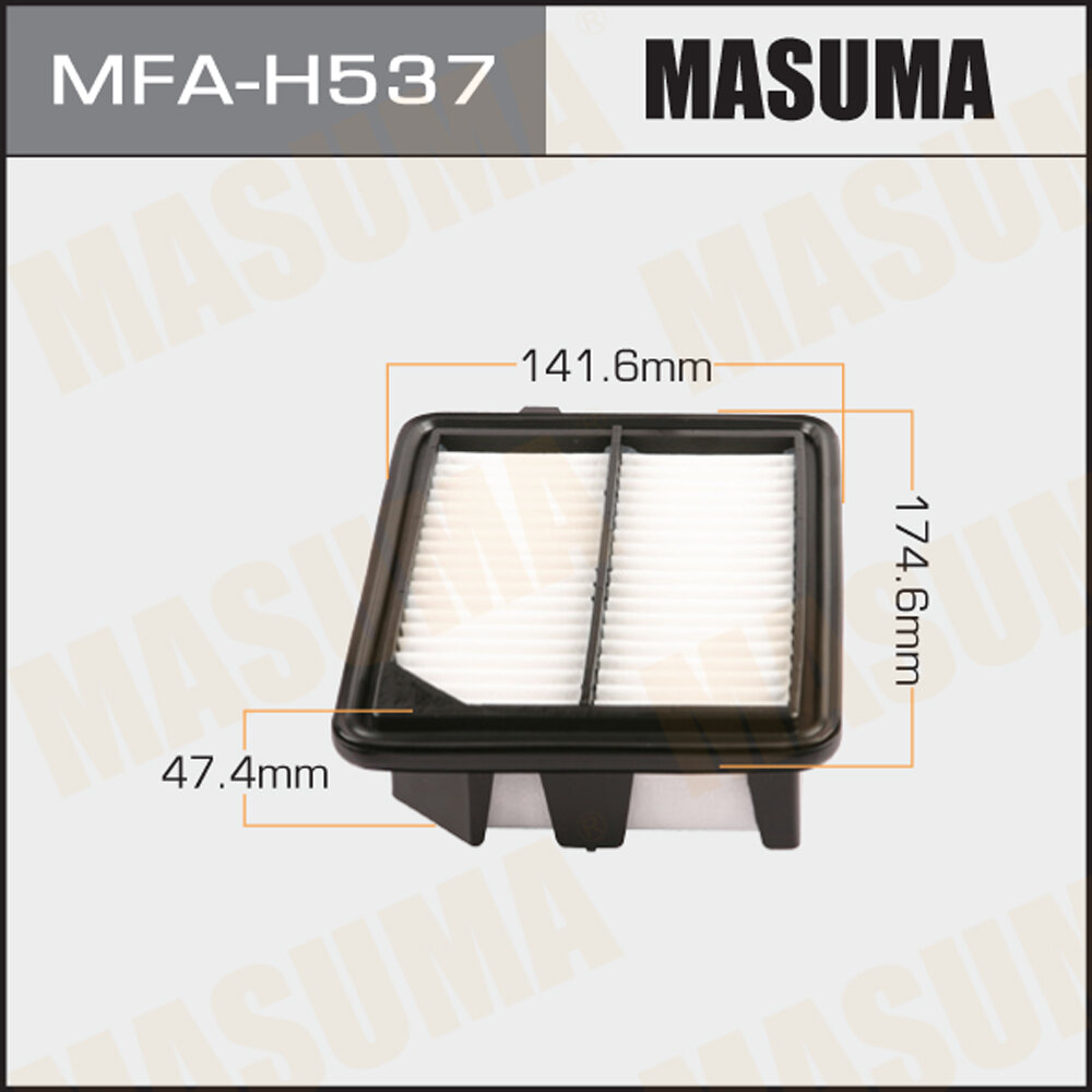 Фильтр воздушный! Honda Civic 2.2CTDi 06> Masuma арт. MFA-H537