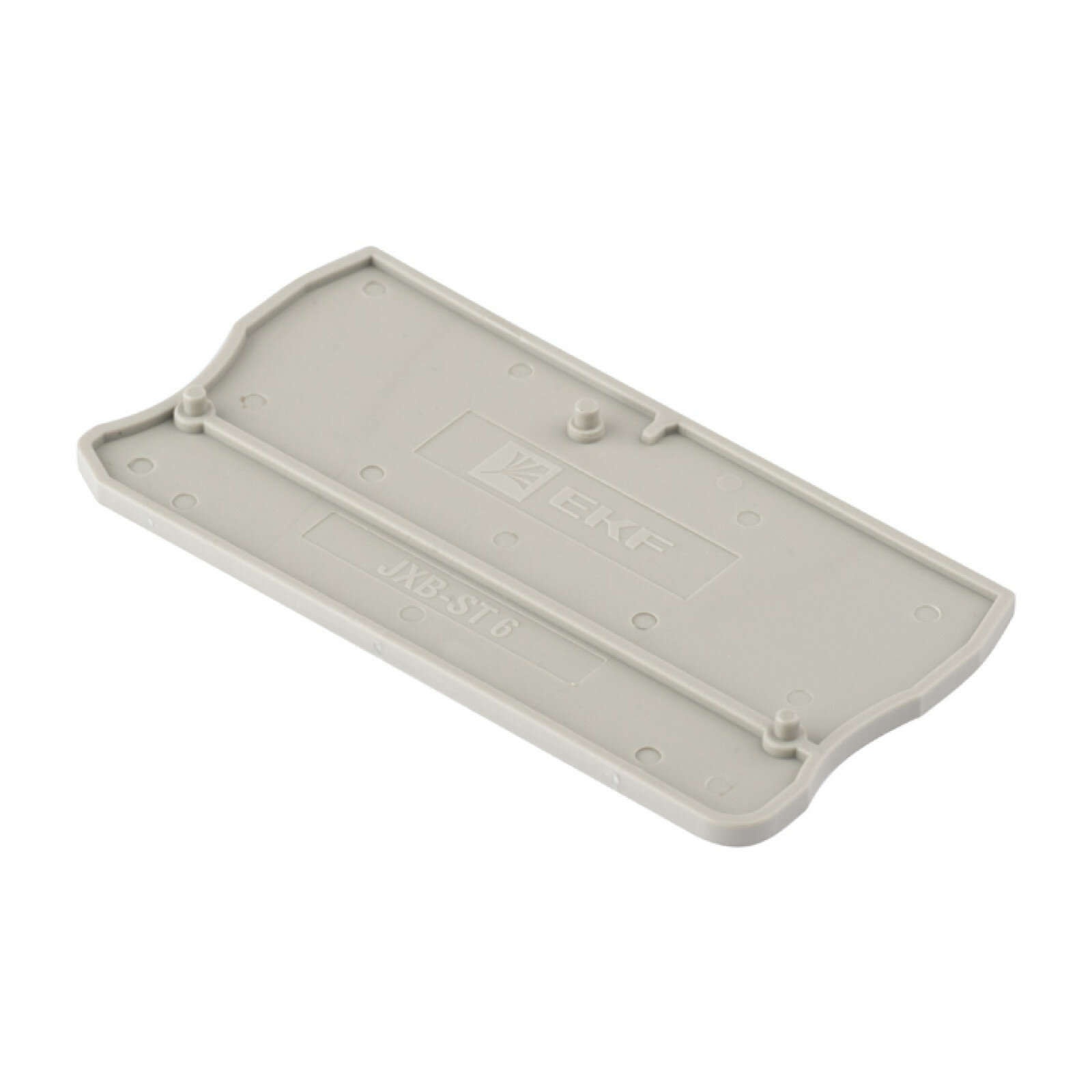 Заглушка EKF PROxima JXB-ST-6, для клеммных колодок, безвинтовое крепление, серая