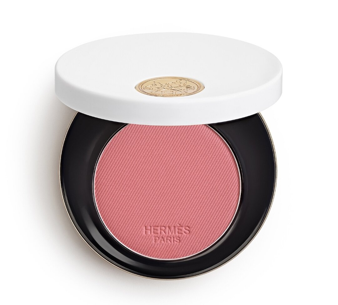 Румяна HERMÈS Rose Hermès Silky Blush 6г | Полуматовый шелковистый финиш | Тон 54 Rose Nuit