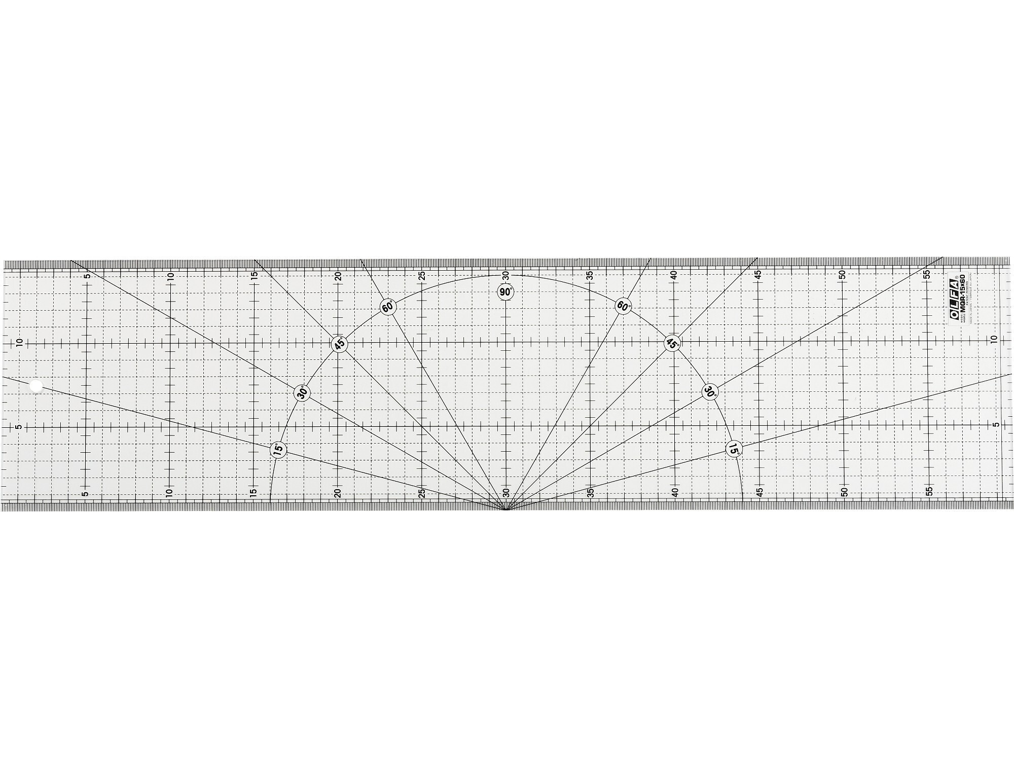 OLFA 150 х 600 мм, разметочная метрическая линейка (OL-MQR-15x60)