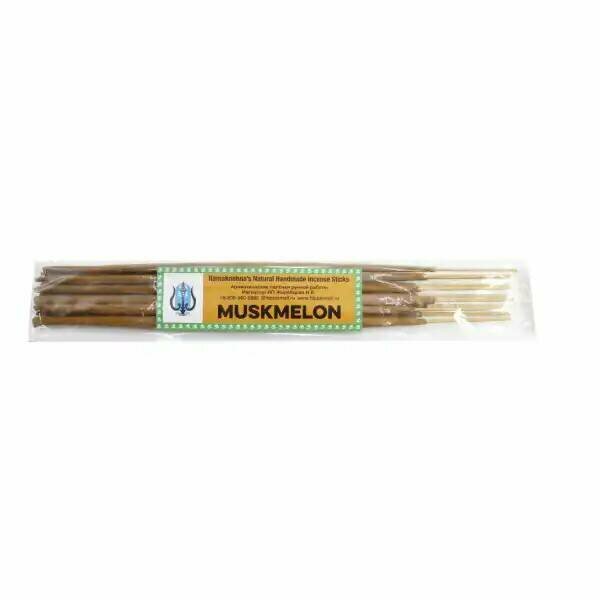 MUSK MELON Ramakrishna's Natural Handmade Incense Sticks (мускатная дыня натуральные благовония ручной работы, Рамакришна), 20 г.