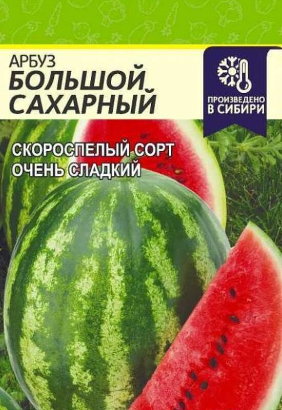 Семена Арбуз большой сахарный
