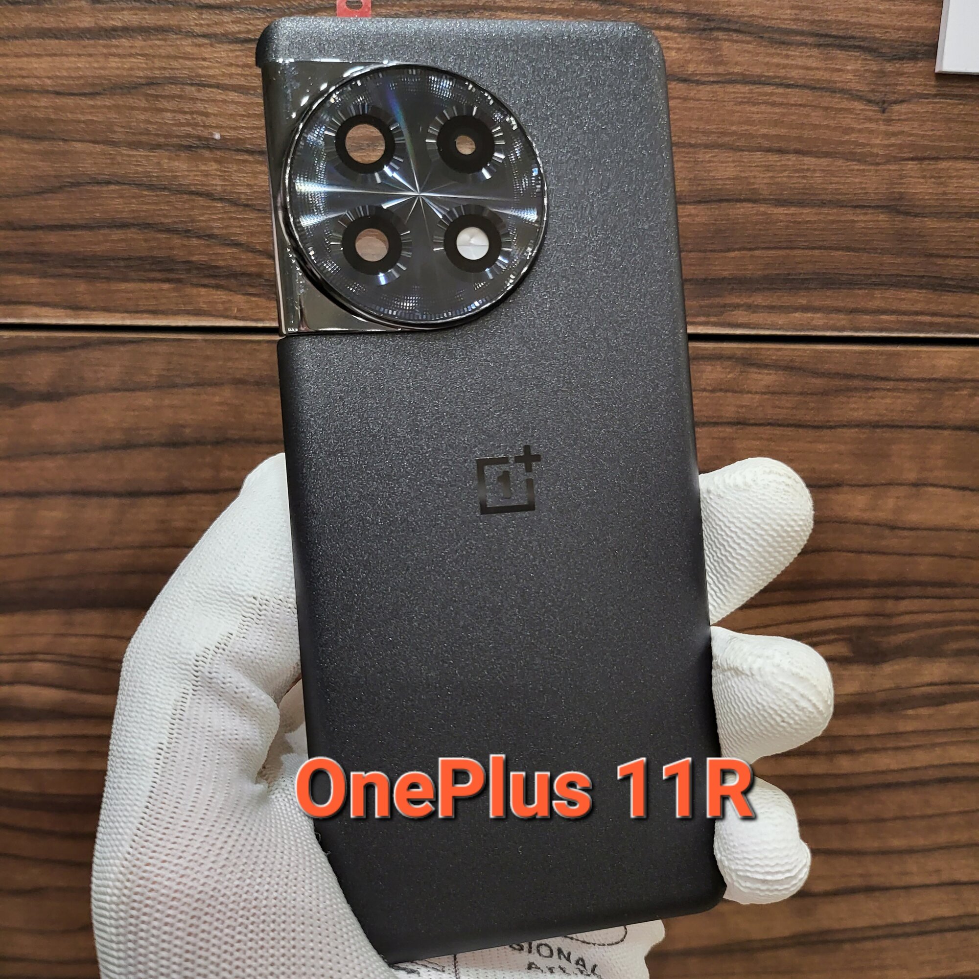 Крышка для OnePlus 11R оригинальная (заднее стекло) цвет: Чёрный / Black (в сборе со стеклом камеры)