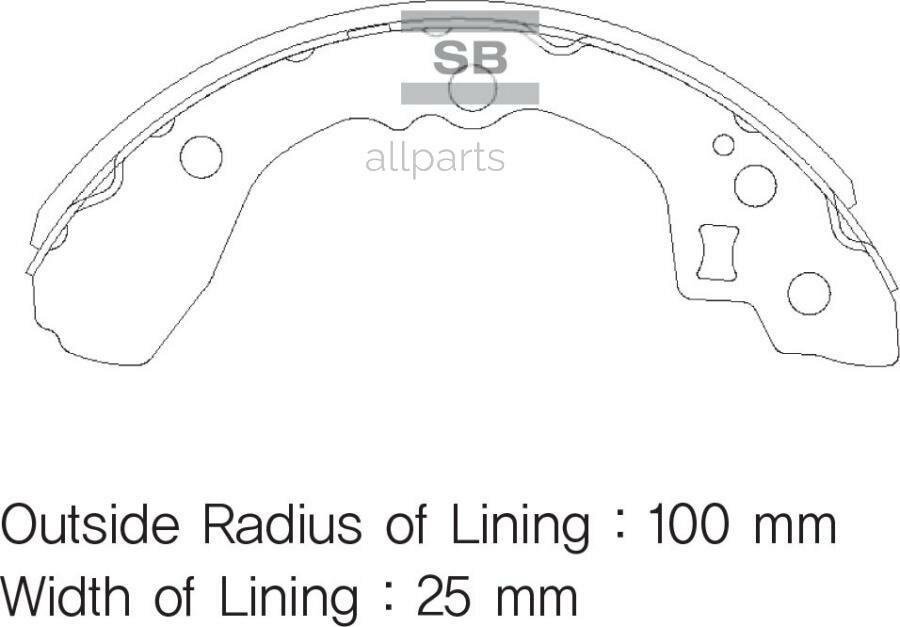 SANGSIN BRAKE SA137 Колодки тормозные барабанные SANGSIN BRAKE SA137