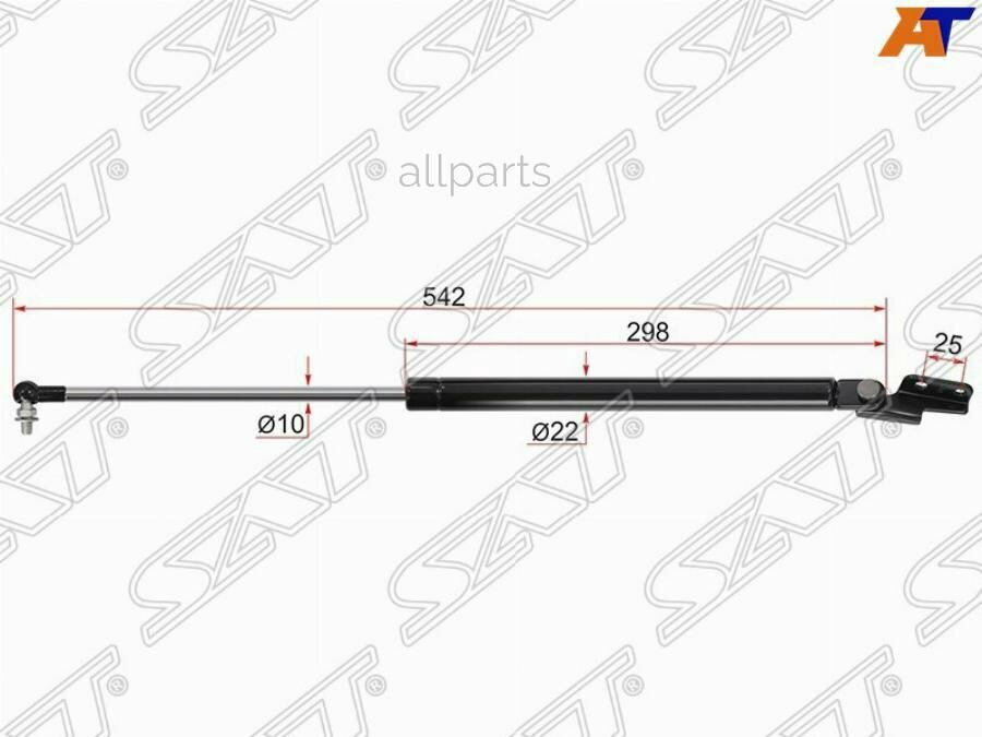 SAT ST-63269SC010 Амортизатор крышки багажника Subaru Forester 07-19 (Слева)