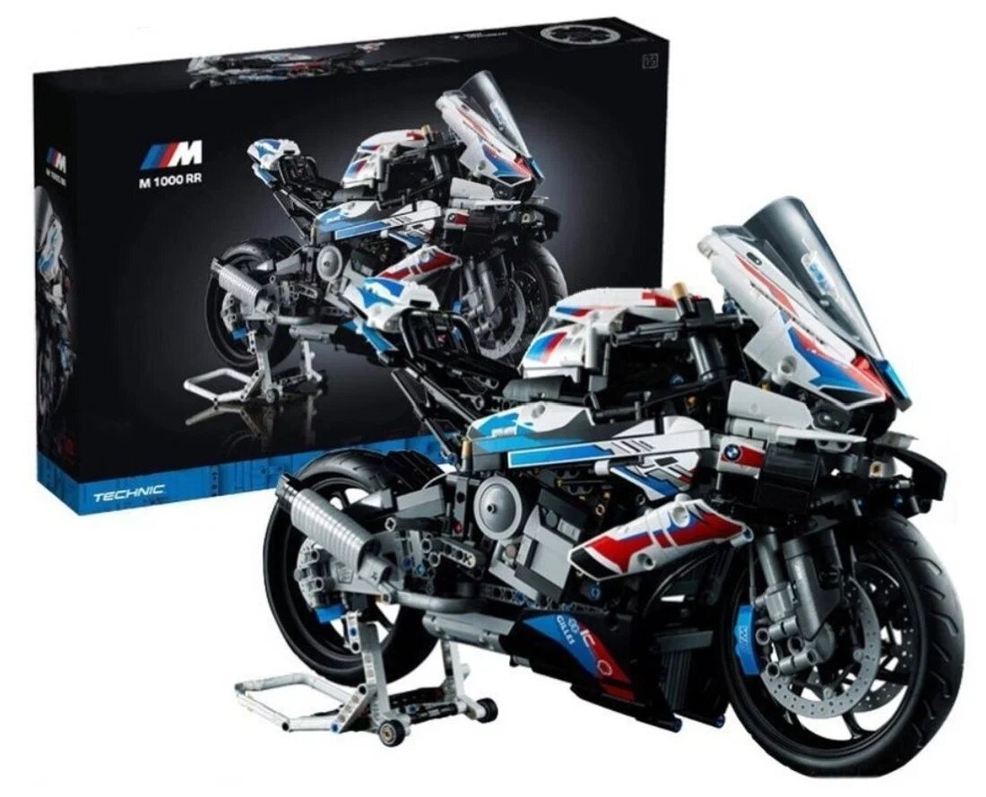 Конструктор Yiwu "Technic", мотоцикл BMW M 1000 RR, 1920 элементов