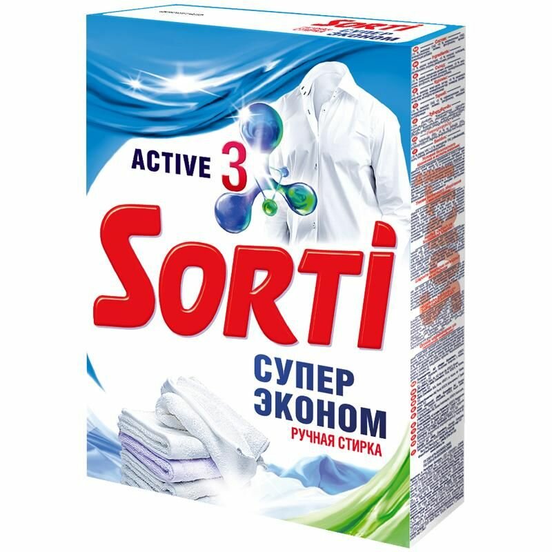 Sorti Стиральный порошок Ручной, Супер Эконом, 350 г