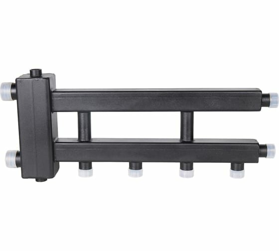 Коллектор (дублер рядный) с гидроразделителем на 2+1 контура до 60 кВт ROMMER RDG-0060-014023