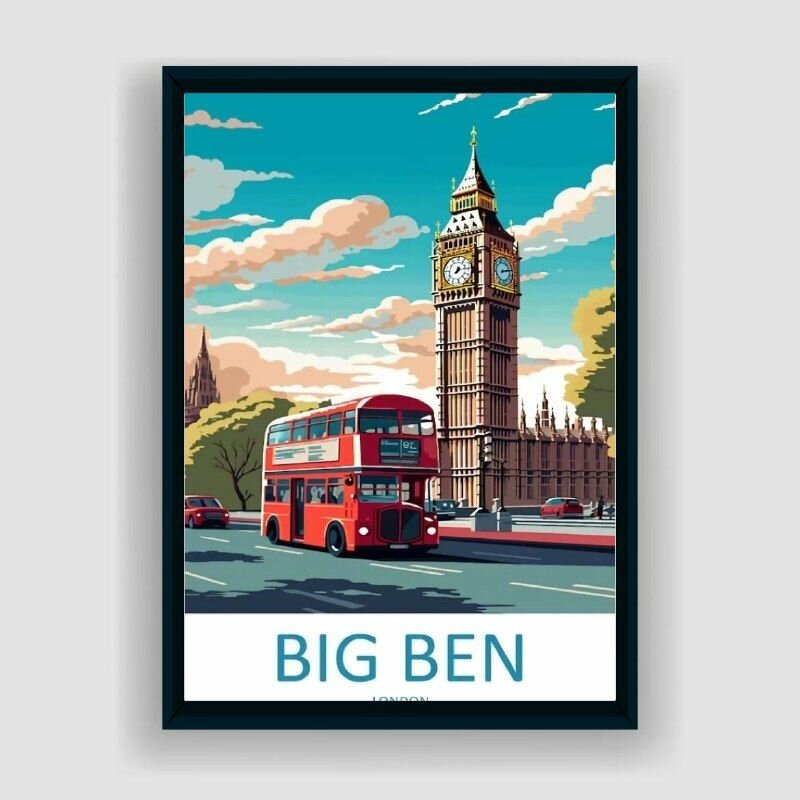 Постер Big Ben без рамки (А2)