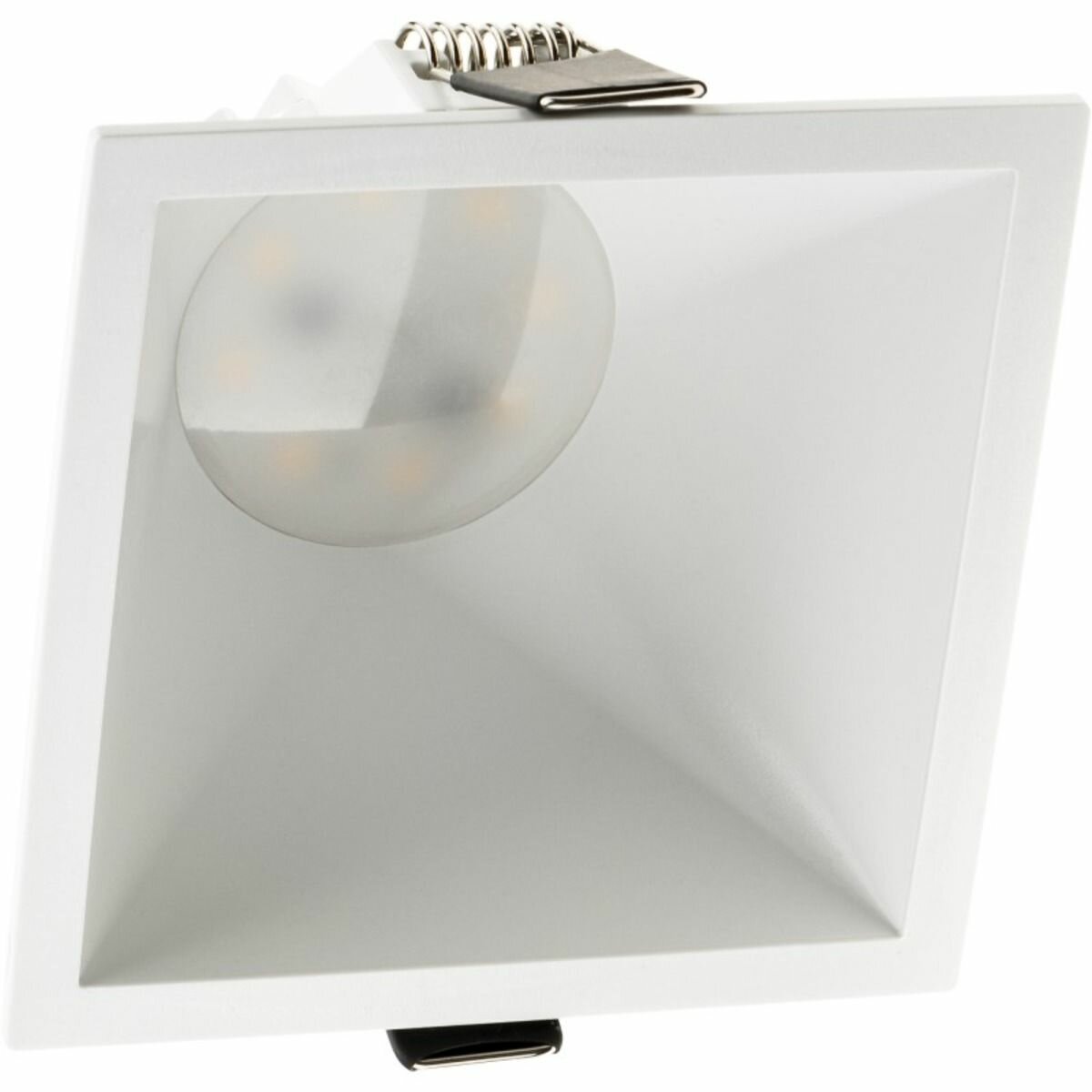 Светильник встраиваемый потолочный Artin, скрытая лампа, 94х94х52мм, монтажное отверстие 85х85мм, GU5.3, белый, Ritter, 51437 4