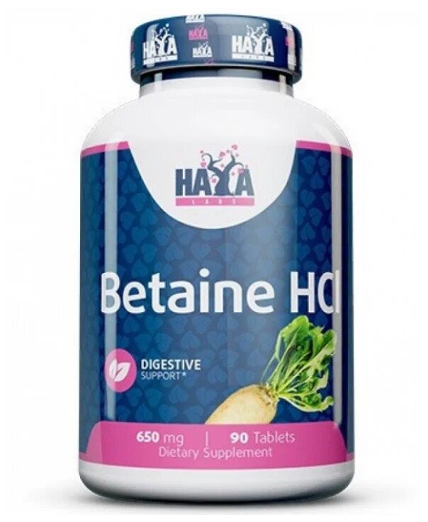 Haya Labs Betaine HCL 650 mg (90 таб)