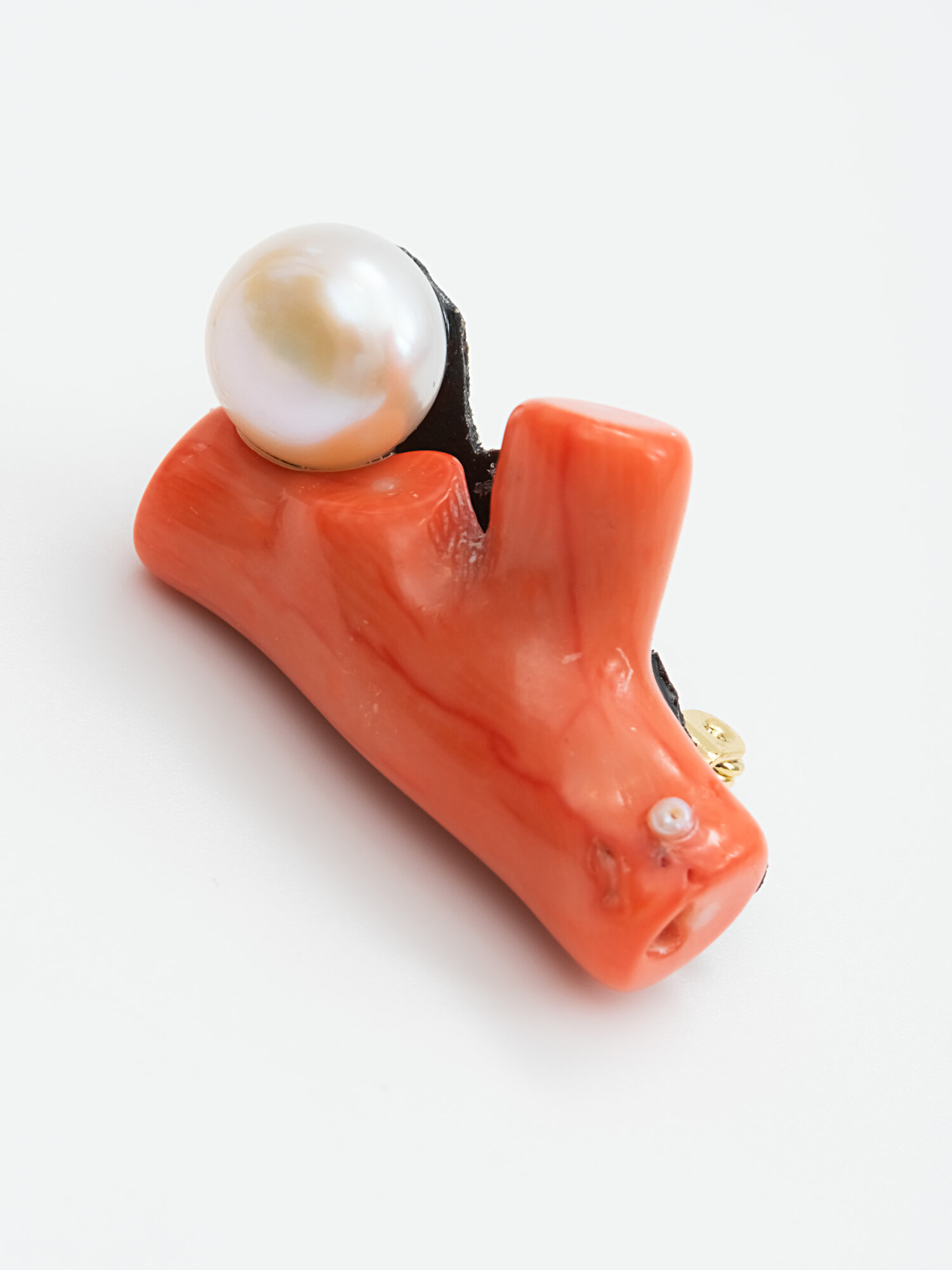 Брошь ЖемАрт, жемчуг пресноводный, жемчуг пресноводный культивированный, жемчуг культивированный