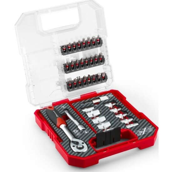 Набор бит и головок Einhell 109022, 37 предметов, L-Case