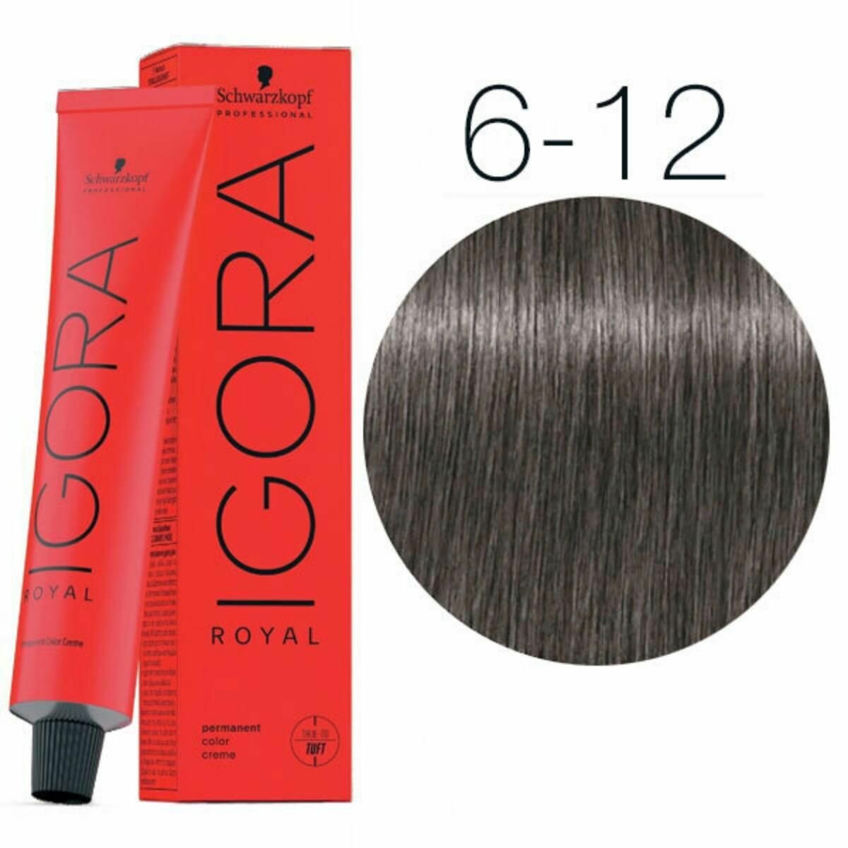 Schwarzkopf IGORA ROYAL 6-12 Темный русый пепельный Краска для волос 60 мл