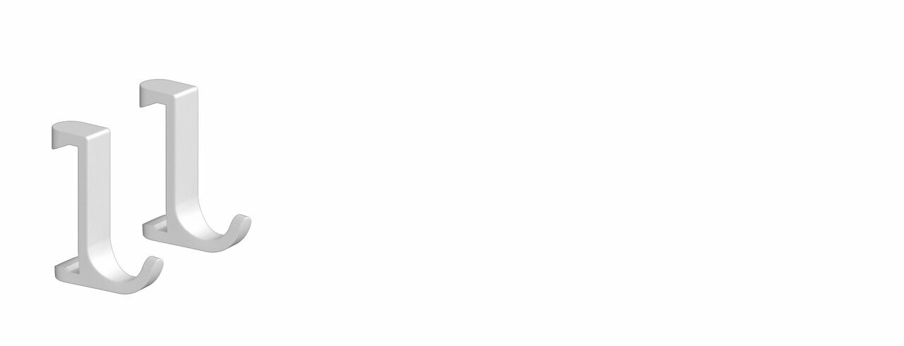 Hansgrohe II WallStoris Крючок узкий 2 шт. МБ