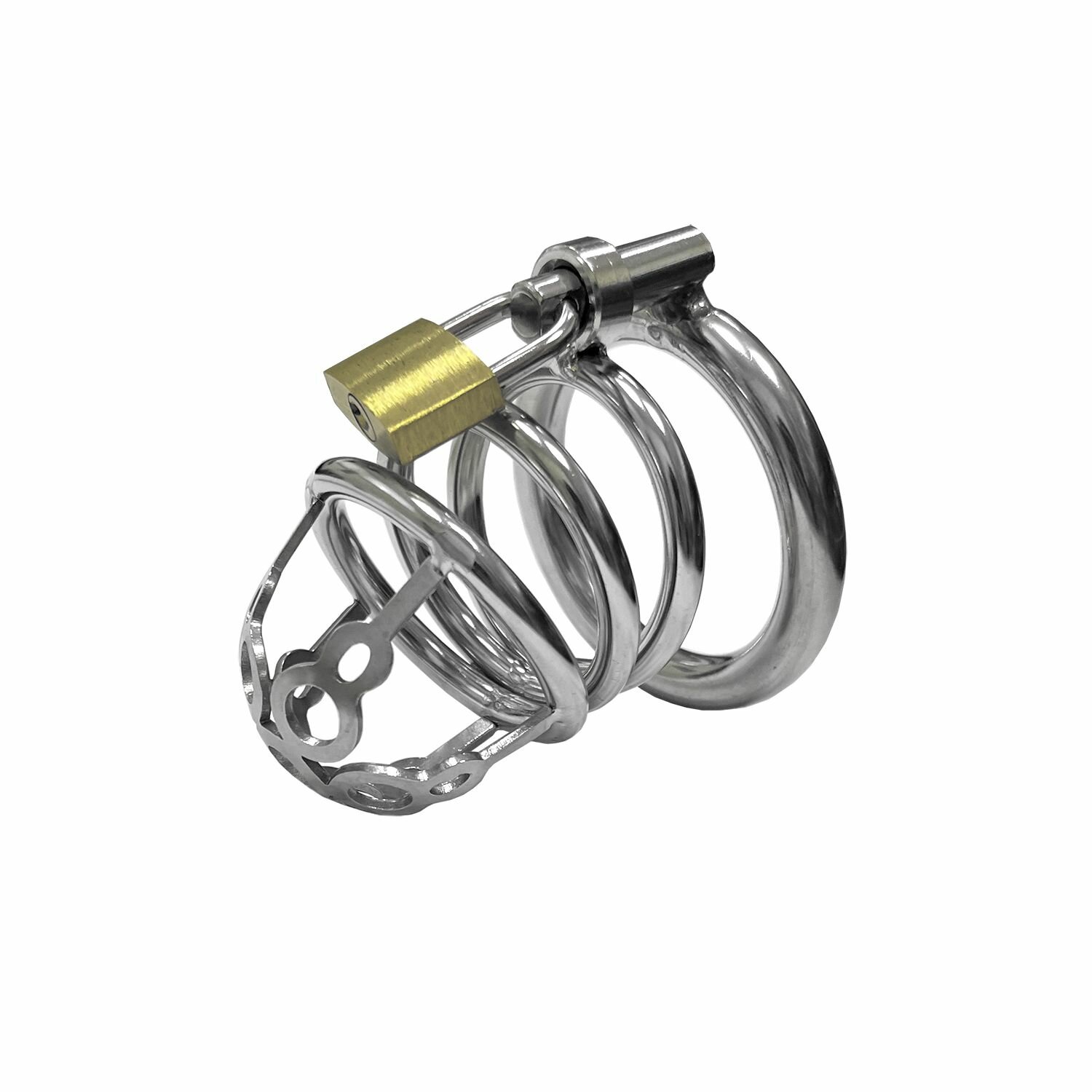 Пояс верности мужской 18+ металлический, клетка для члена на замочке