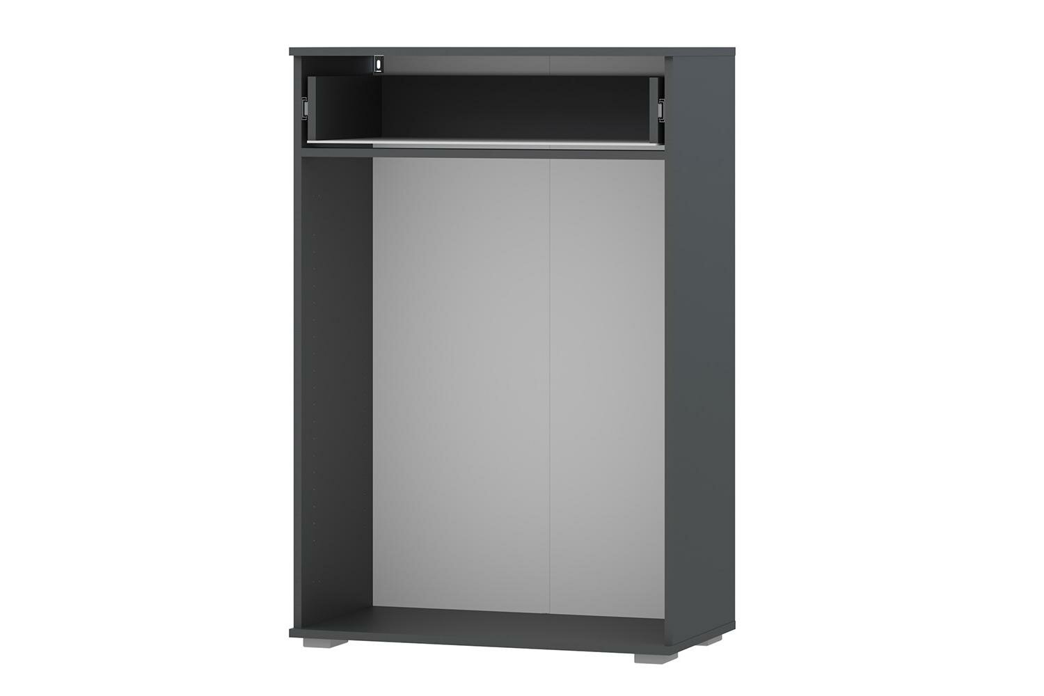 Каркас напольный тумбы Hoff Оскар, 50,4х44,2х46 см, для прихожей, без фасада, с ящиком, ЛДСП, цвет антрацит