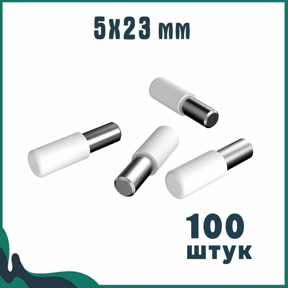 Полкодержатель мебельный шкант, 5х23 мм, 100 штук