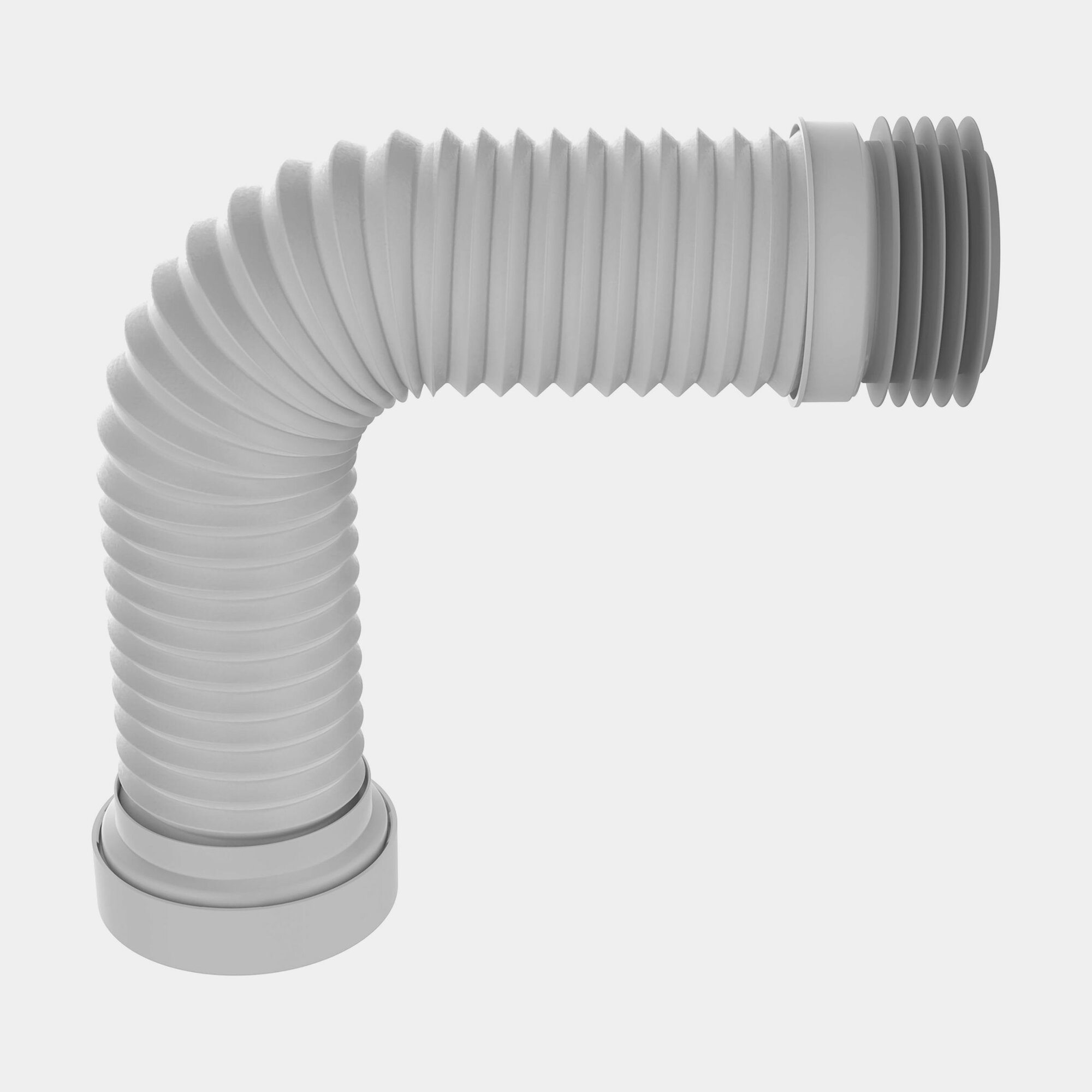 Труба для унитаза гофрированная, армирована стальной проволокой с гребенкой, D 110 мм, L 280-560 мм, T928-18-MR, Aquant