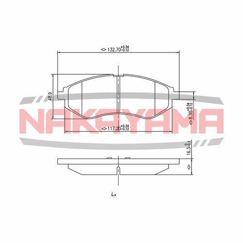 Колодки тормозные дисковые Nakayama HP8276NY