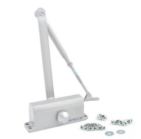 Доводчик дверной Apecs до 45 кг серебро DC-20.2/0850/045-A1-SL