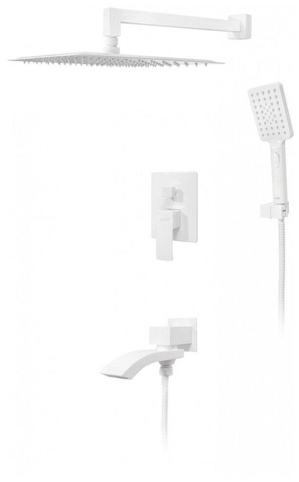 Душевая система Hansberge CUBITO H6077WW Белый