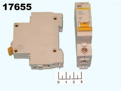 Автоматический выключатель C 63A 1-полюсный ВА47-29 ИЭК