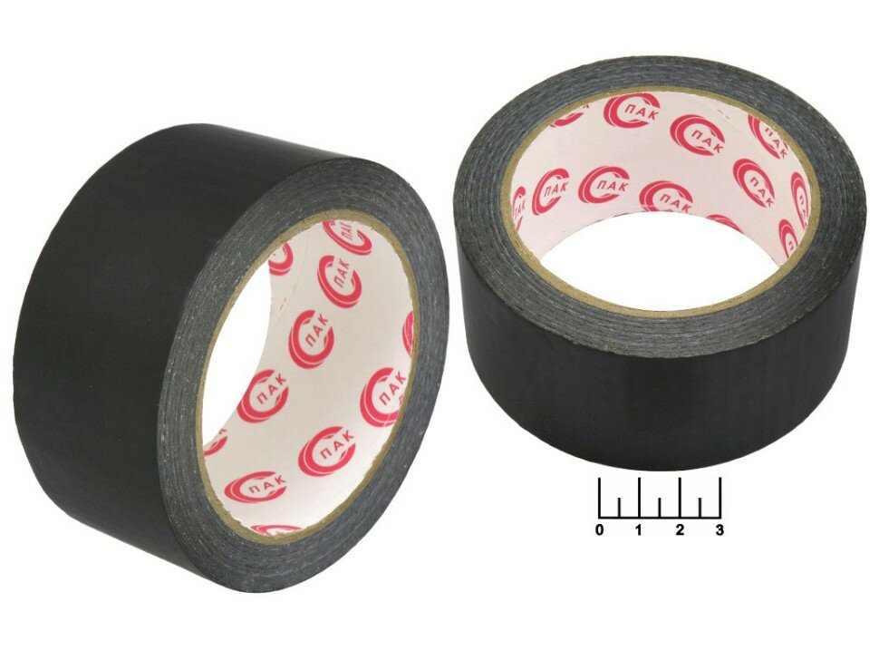 Лента клейкая армированная 48мм*25м Tpl (черная) Спак