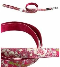 Papillon Нейлоновый поводок с рисунком 20мм-120см, розовый (Reflective nylon lead)